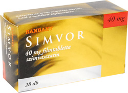 SIMVOR 40 MG FILMTABLETTA 28X Betegtájékoztató / PirulaPatika online ...